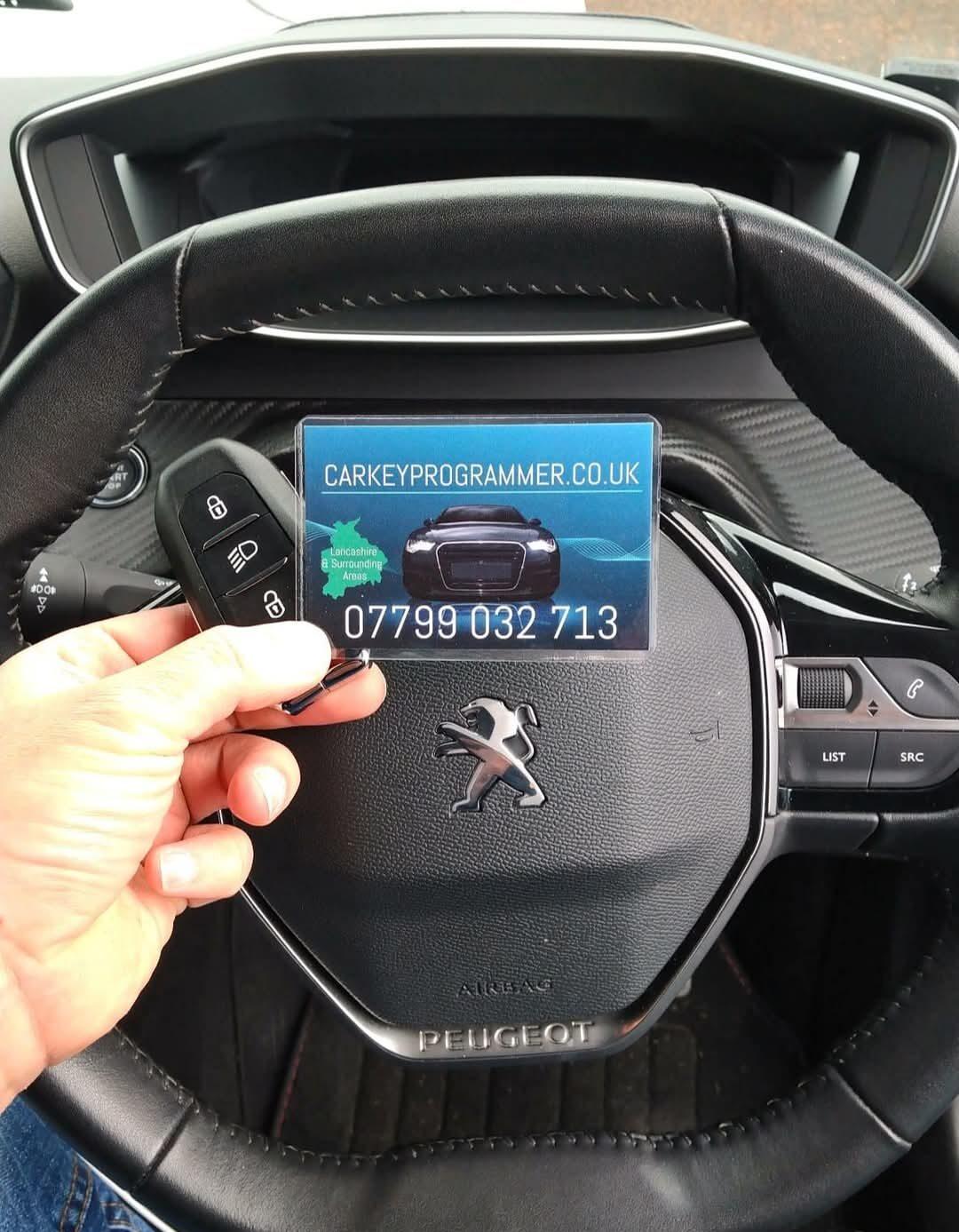 Peugeot Car Keys Cut Coded & Programmed In Lancashire